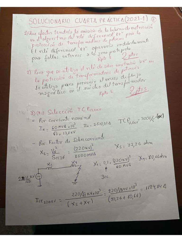 Solucionario Practica Calificada #4 2021-I | PDF