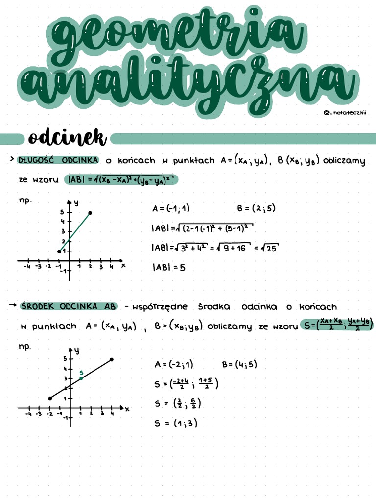 Geometria Analityczna | PDF