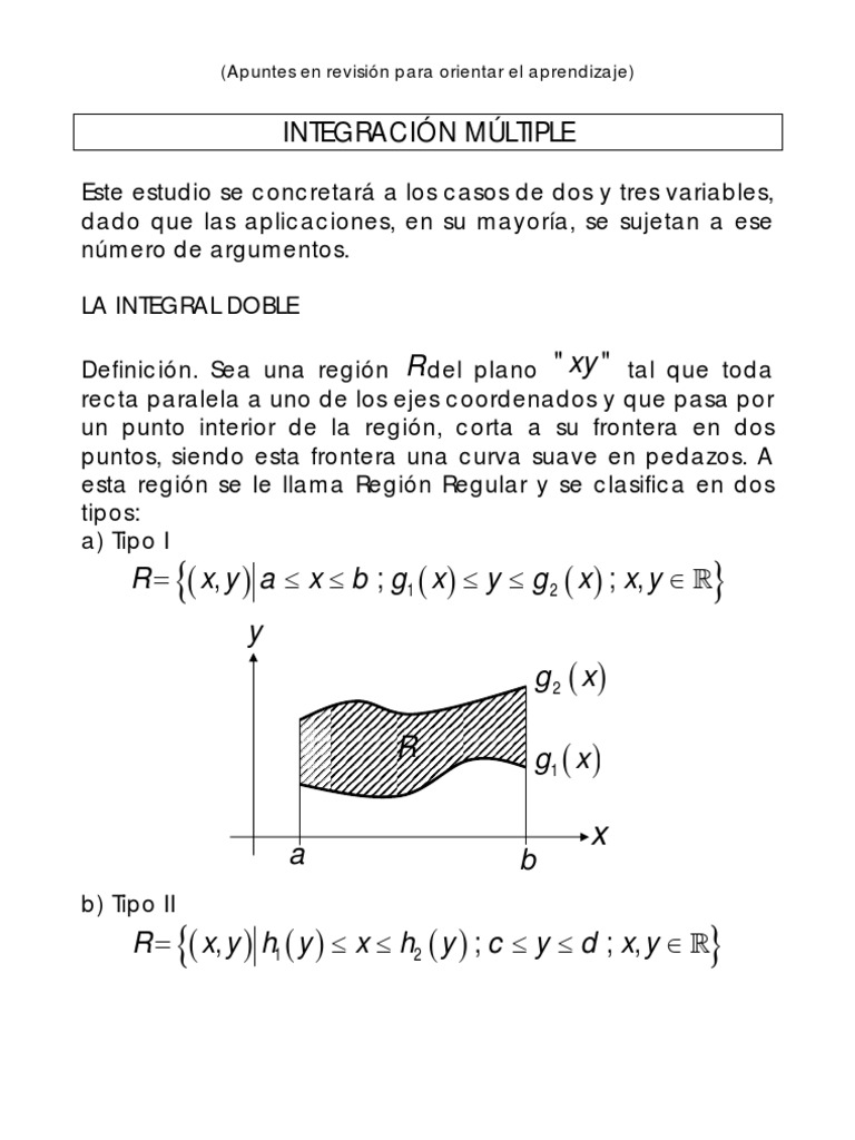 Integracion Multiple | PDF | Integral | Divergencia