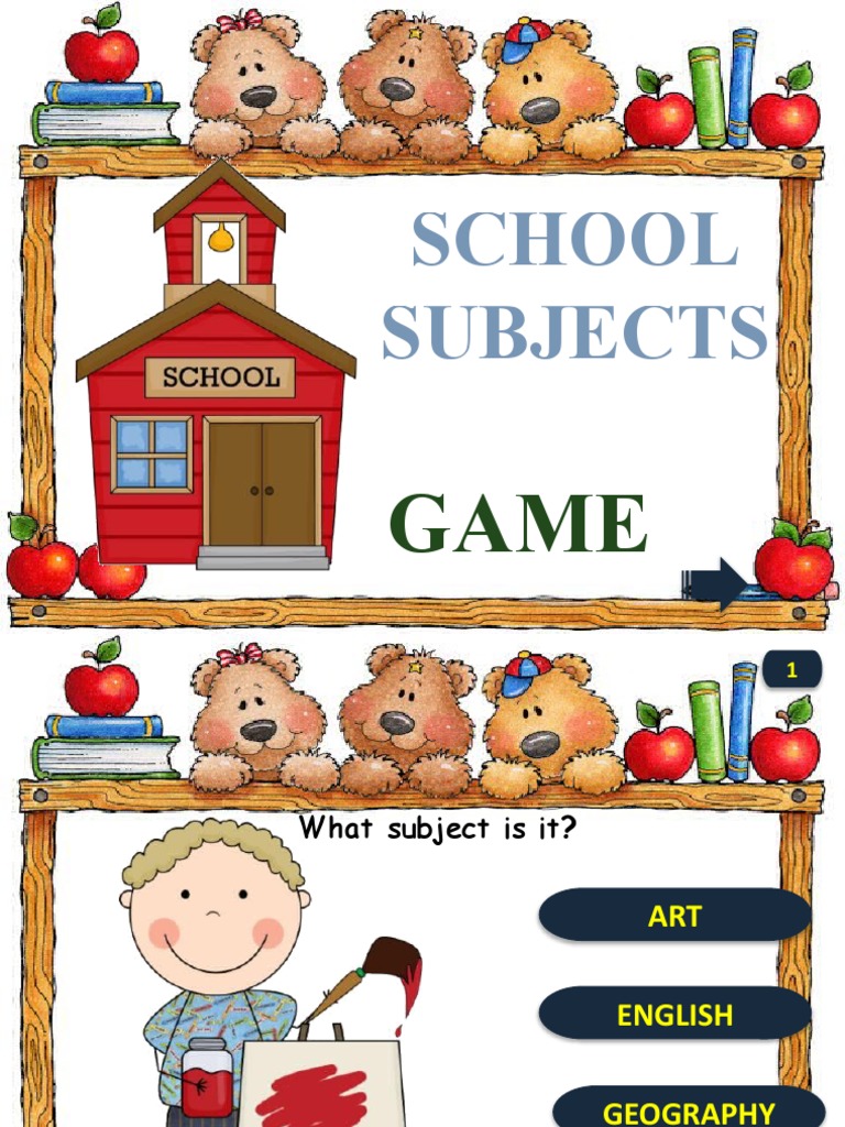 Game School Subjects 1 Pdf