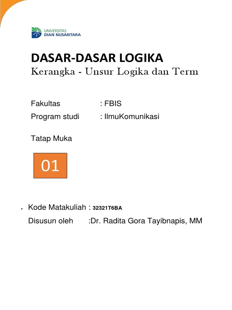 Modul Pertemuan 1 - Dasar-Dasar Logika | PDF Modul Pertemuan 1 - Dasar-Dasar Logika | PDF
