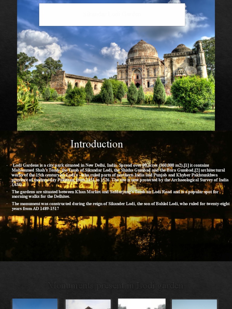 Sikandar Lodi Garden Main | PDF