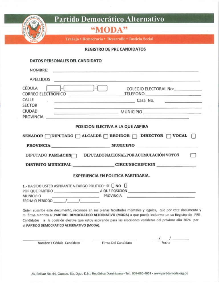 Registro de Candidaturas 2024 | PDF