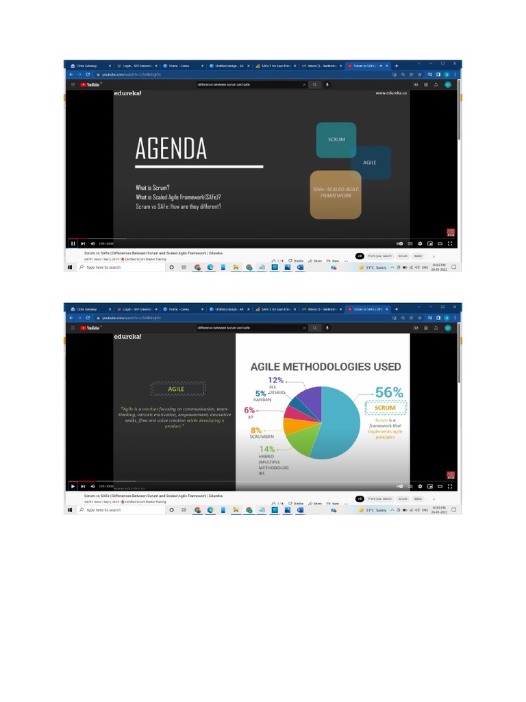 Difference Between Scrum and SAFe | PDF