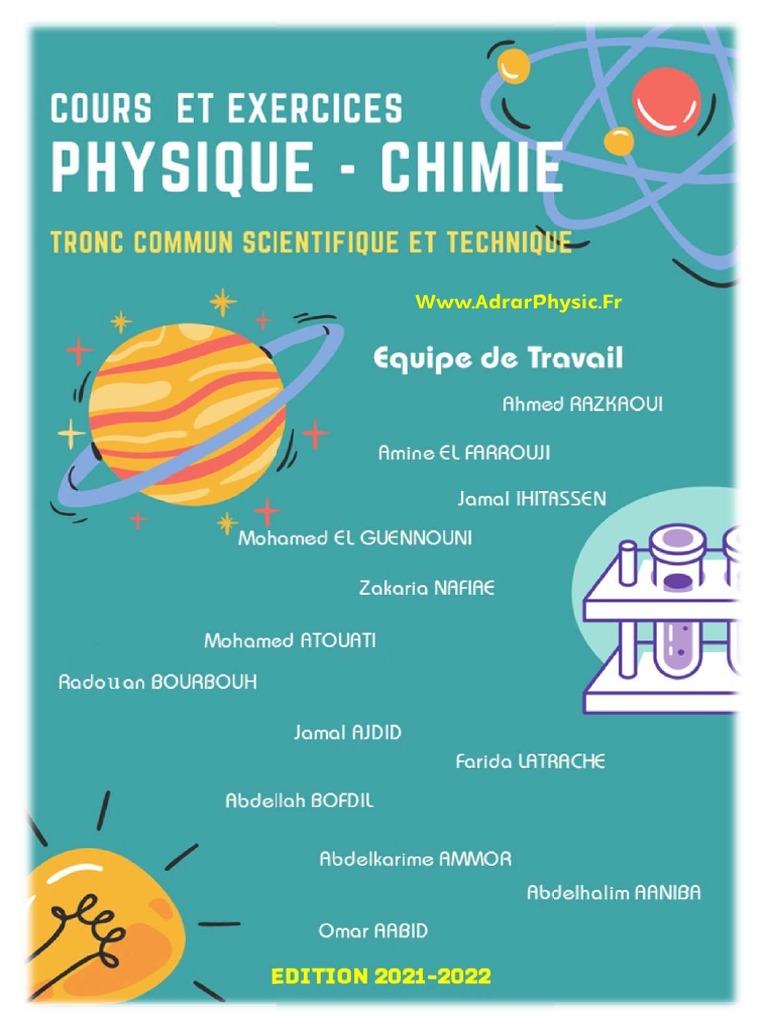 Cours Physique Chimie TCSF | PDF | Obliger | Centre d'inertie