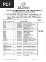 DU Final Datesheet May-June 2025 | PDF | Bachelor Of Arts | Qualifications
