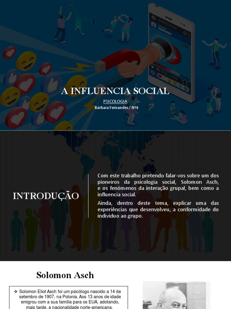 A Influencia Social | PDF | Psicologia | Conformidade