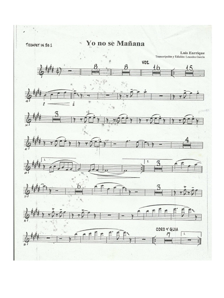 Yo No Se Mañana Trompeta | PDF