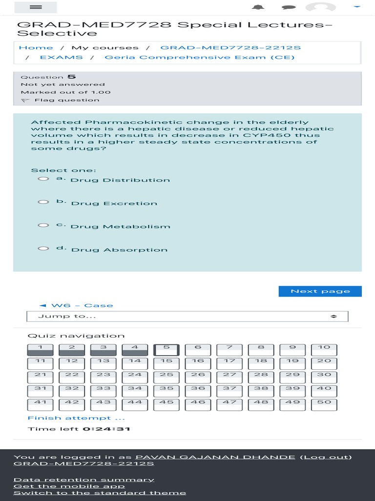 Geria Comprehensive Exam (CE) (Page 5 of 50) | PDF | Wellness