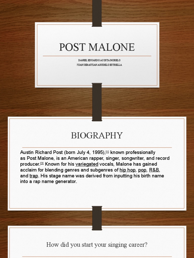 Post Malone Biography | PDF