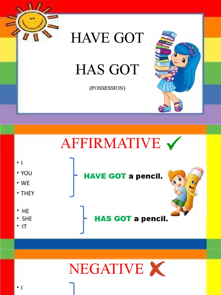 Have Got and Has Got Grammar Guides - 125839 | PDF