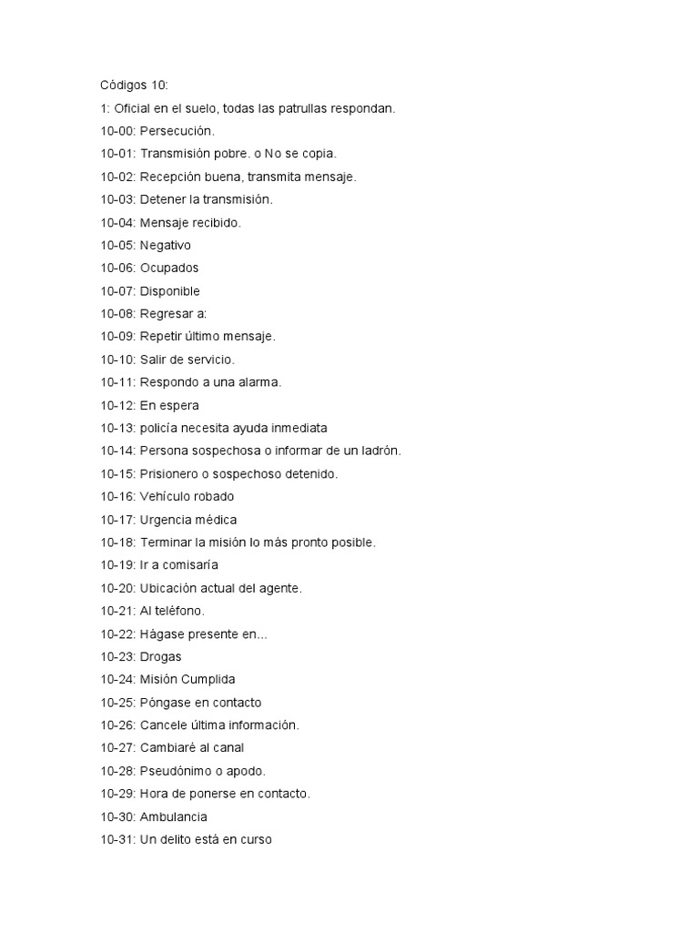 Códigos 10 | PDF