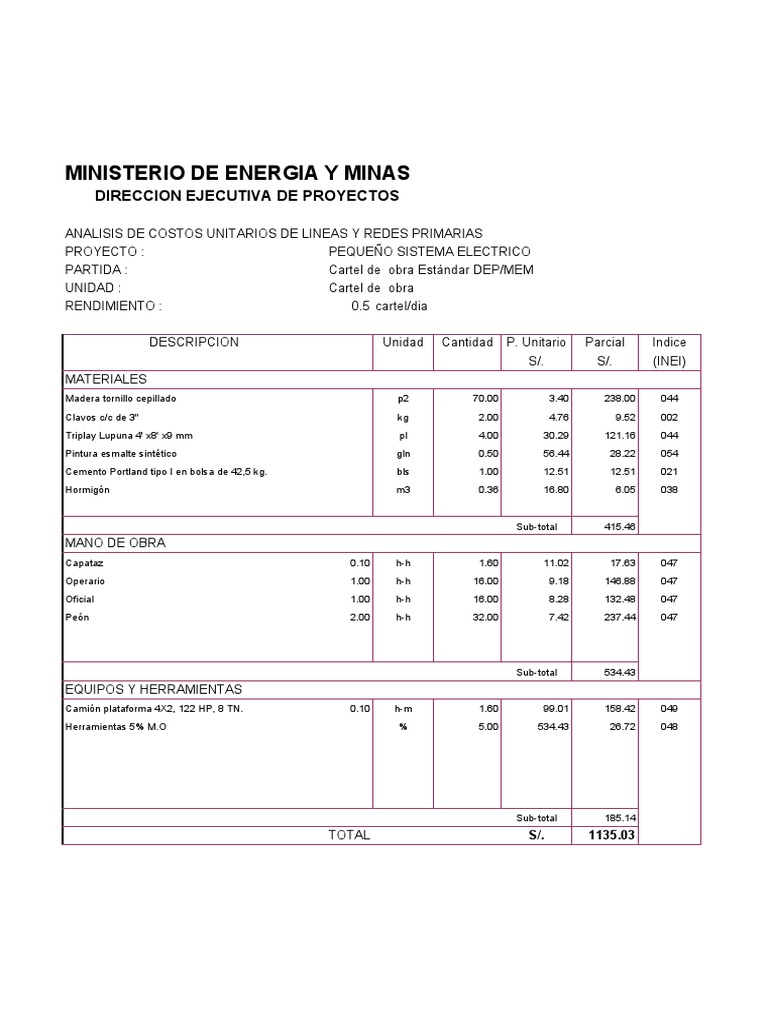 Apu - Lineas y Redes Primarias | PDF | Materiales de construcción ...