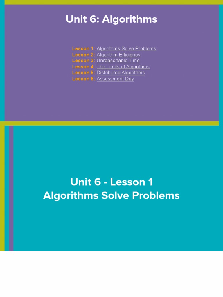 CSP '22-23 Unit 6 - Algorithms | PDF | Time Complexity | Parallel Computing