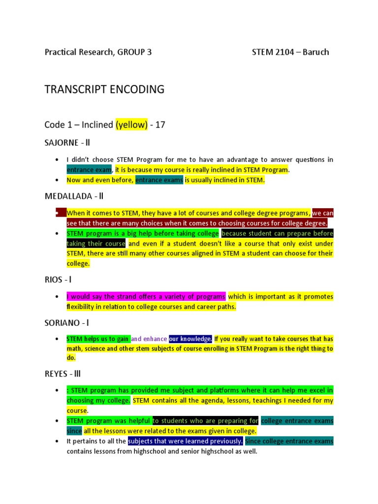 Group 3 Stem2104 Pr Encoding Pdf Science Technology Engineering And Mathematics 