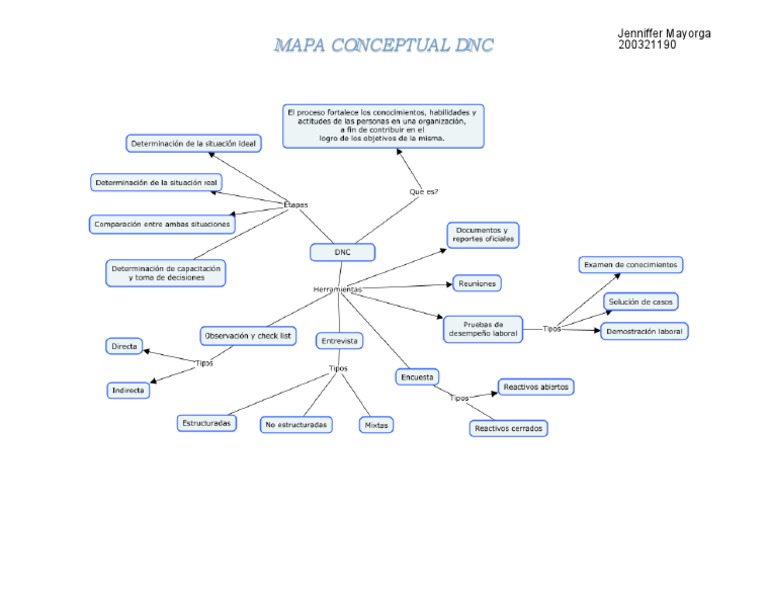 Mapa Conceptual DNC - Jenniffer Mayorga | PDF