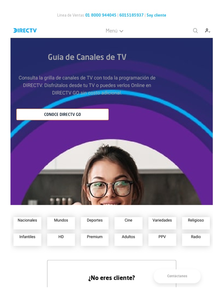 Canales Directv Pdf Entretenimiento Red De Televisión