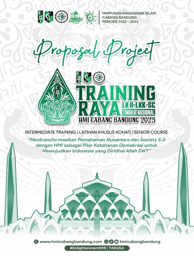 Proposal Training Raya HMI Cabang Bandung 2023 - 080149 | PDF