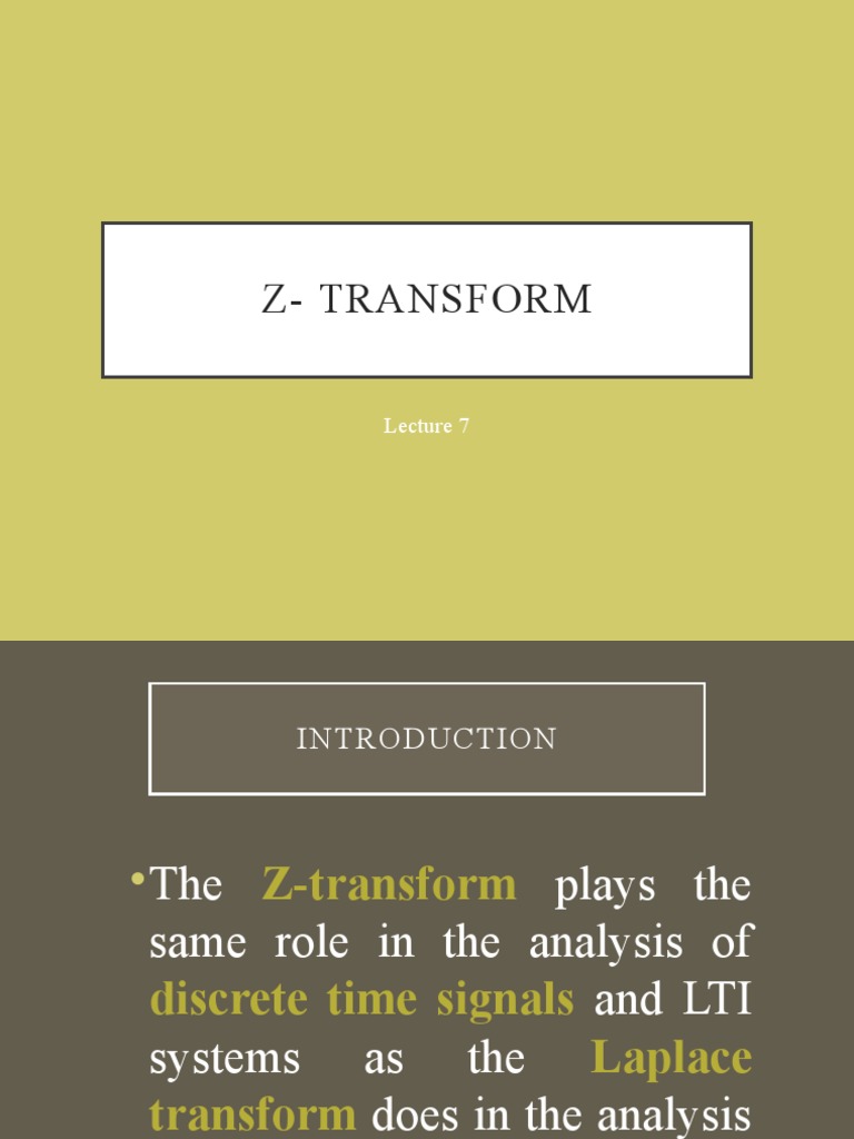 DSP-Lecture 5 - Mid | PDF