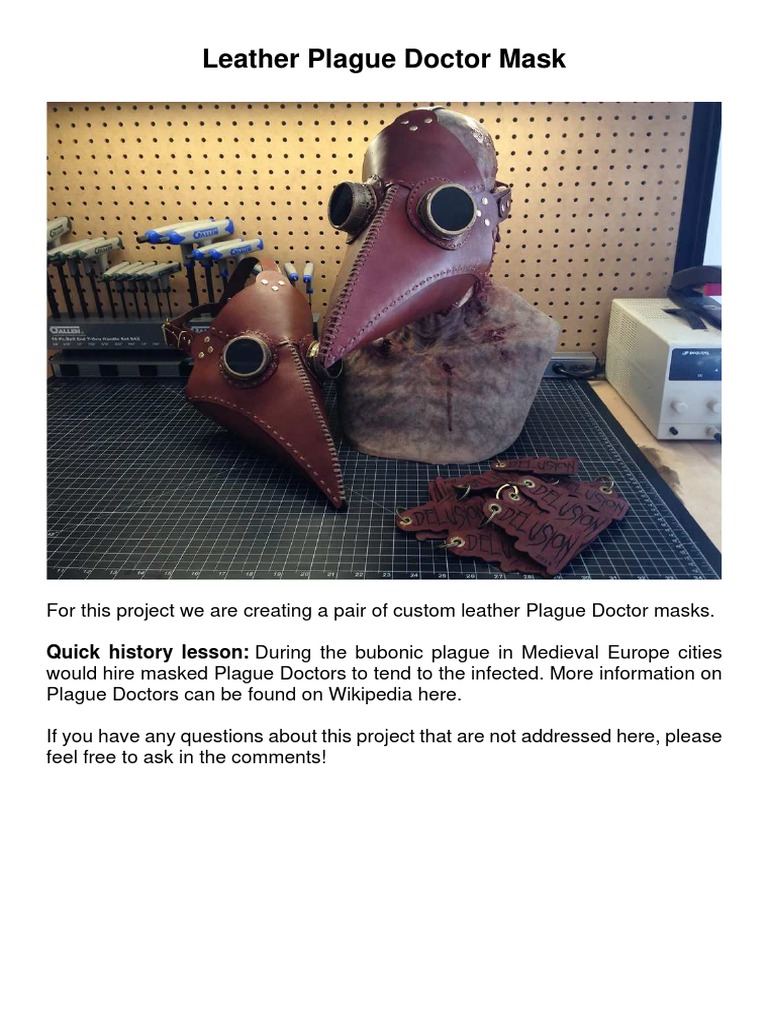 Plague Doctor Mask Tutorial | PDF | Paint | Materials