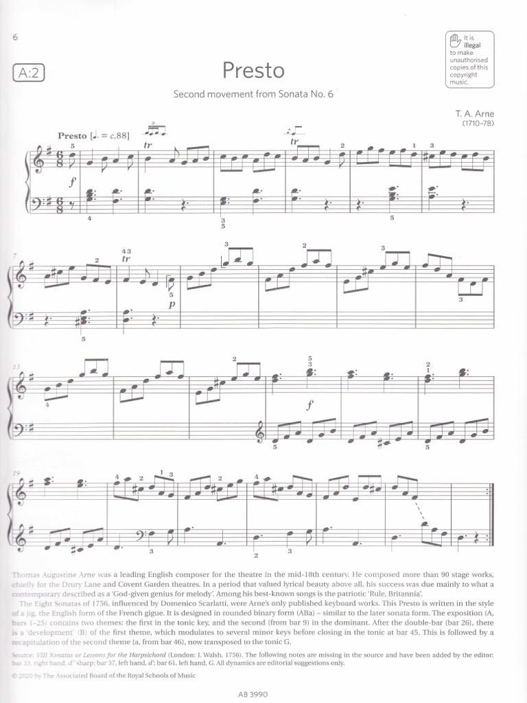 Presto | PDF | Pitch (Music) | Musical Keys