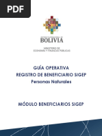 Guía Operativa del SIGEP | PDF | Red mundial | Internet y web