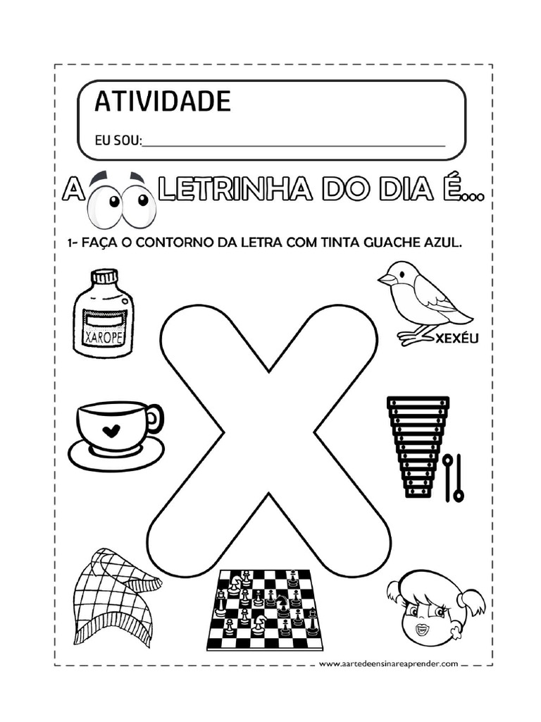 Atividade Letra X | PDF