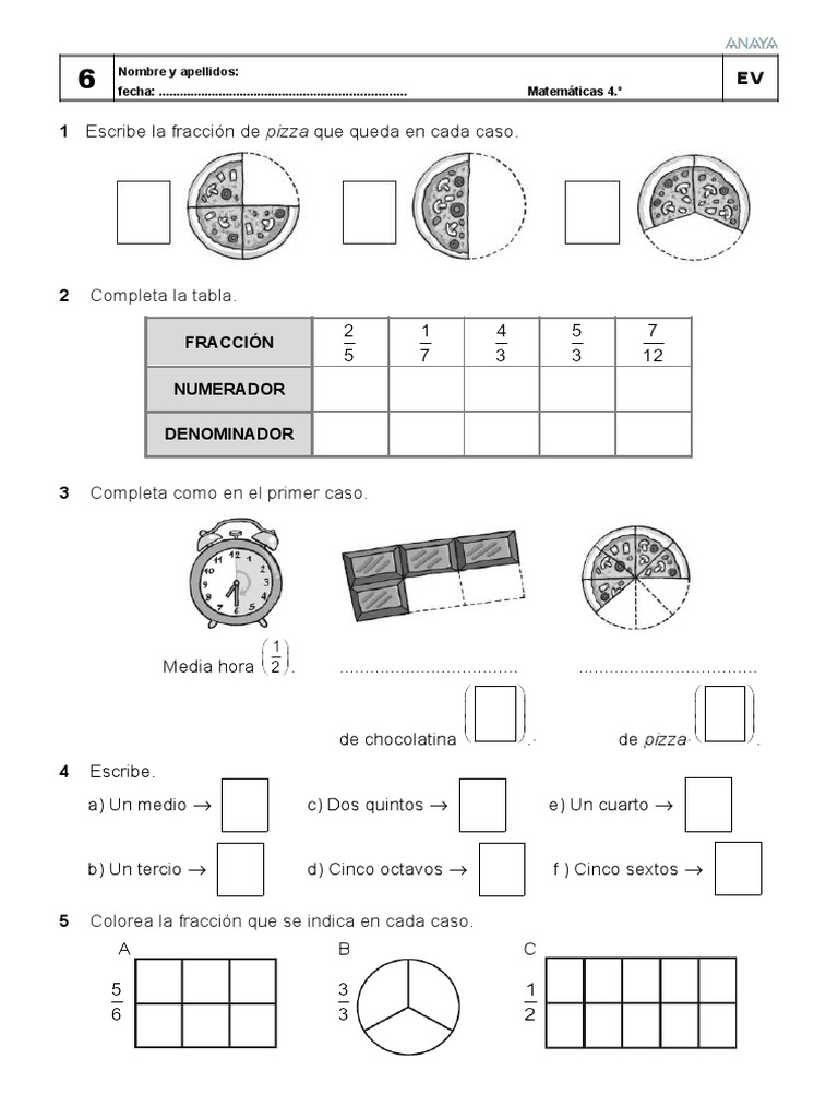 Mat4p and U06 e | PDF | División (Matemáticas) | Matemáticas