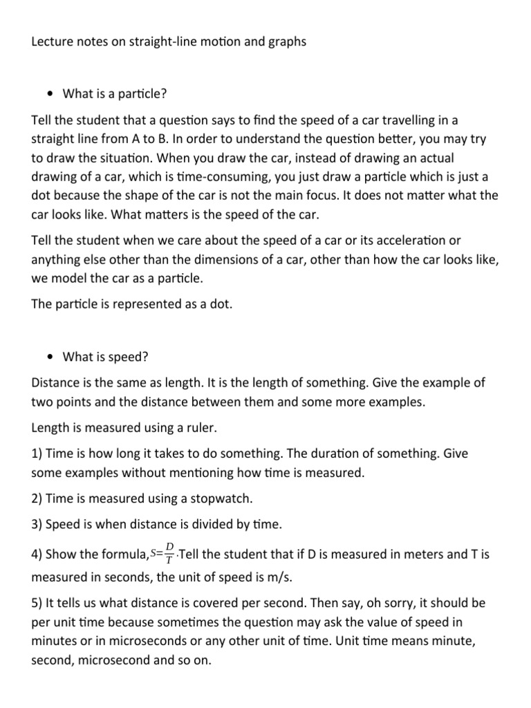 Understanding Straight-Line Motion | PDF | Euclidean Vector | Acceleration