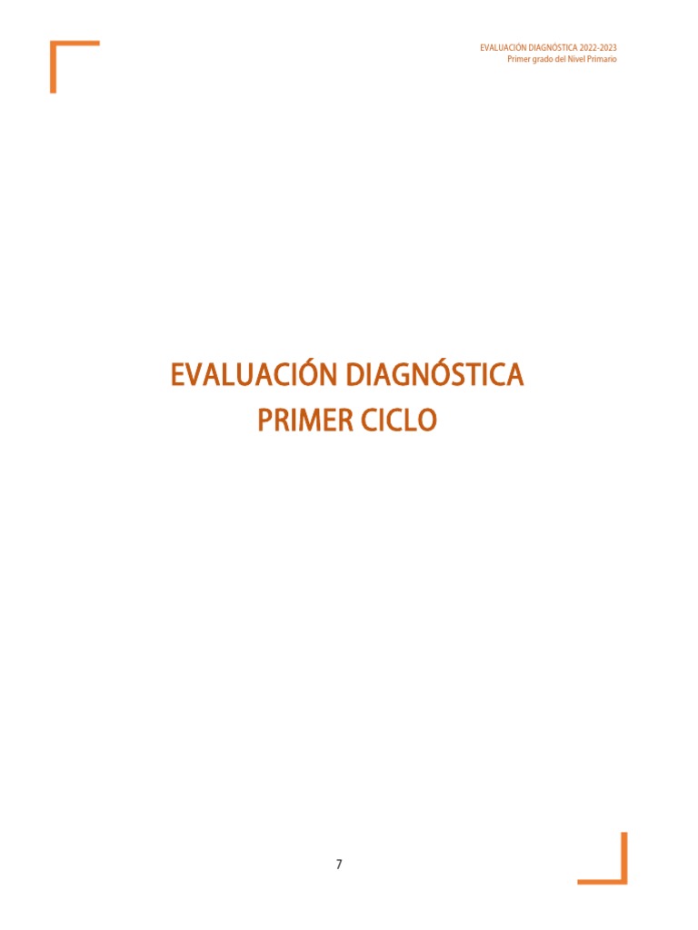 Evaluación Diagnóstica Primer Grado 2022-2023 | PDF | Escritura | Color