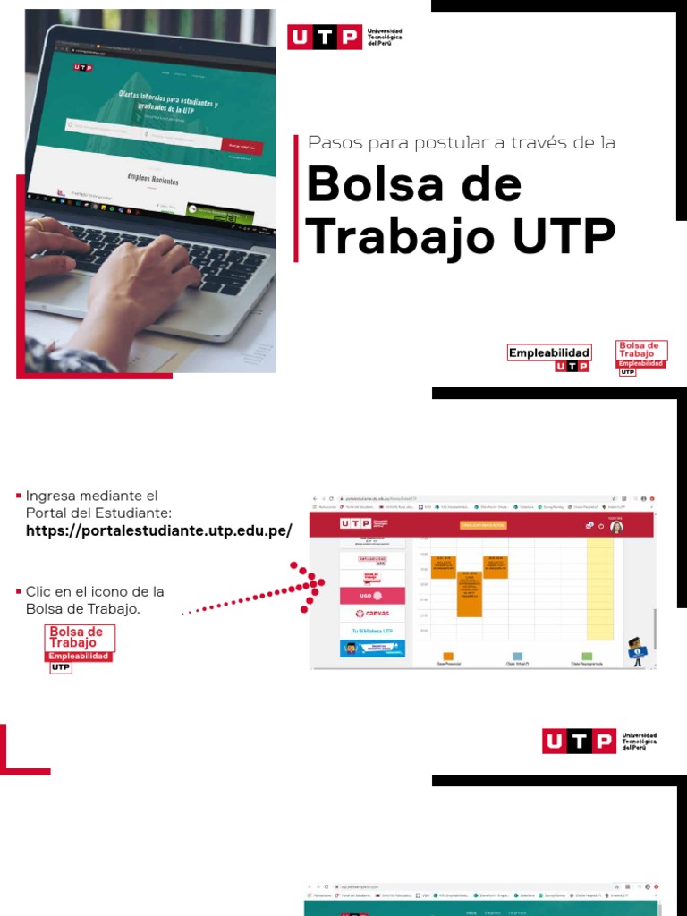 Pasos para Postular BDT UTP | PDF