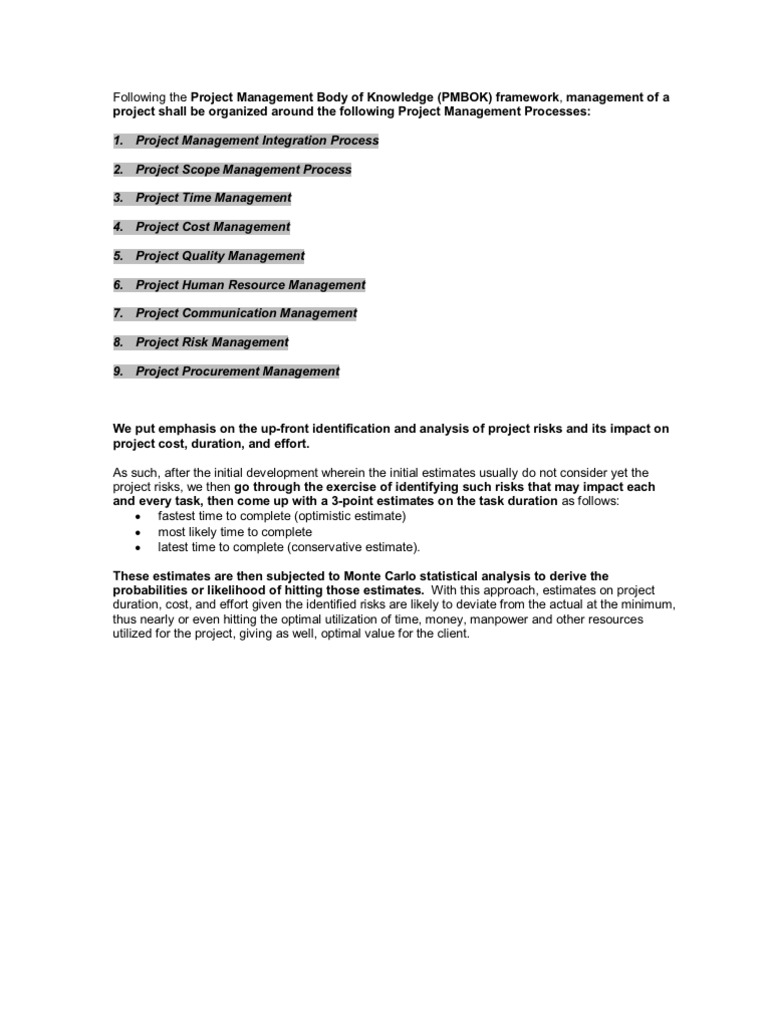 Project and Program Management | PDF