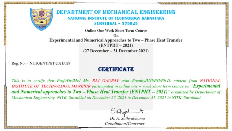 Nit Suratkal Workshop Multiphase | PDF | Science & Mathematics | Computers