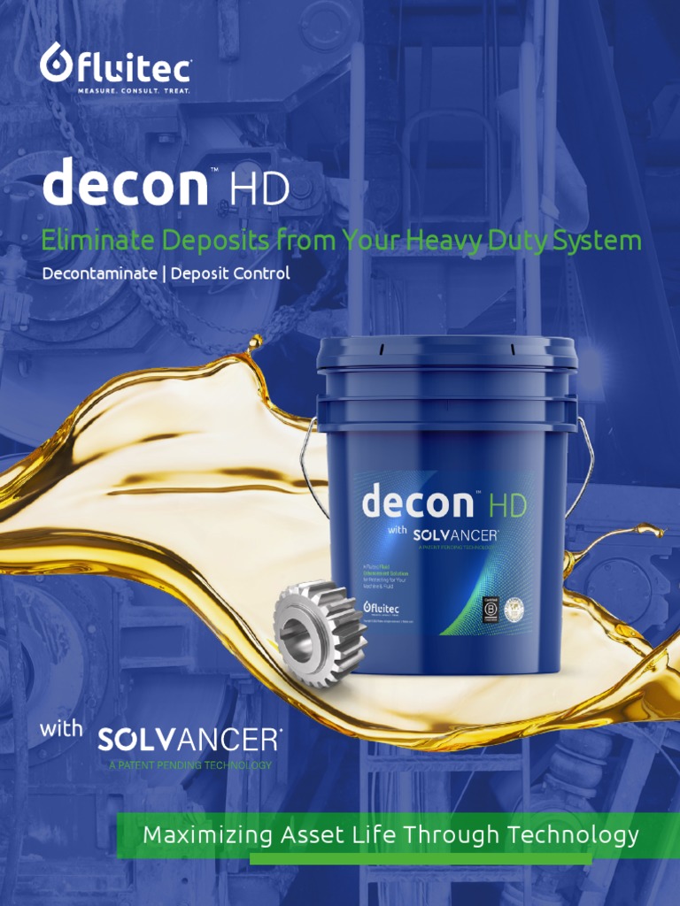 Fluitec Brochure DECON HD 08 | PDF | Motor Oil | Materials