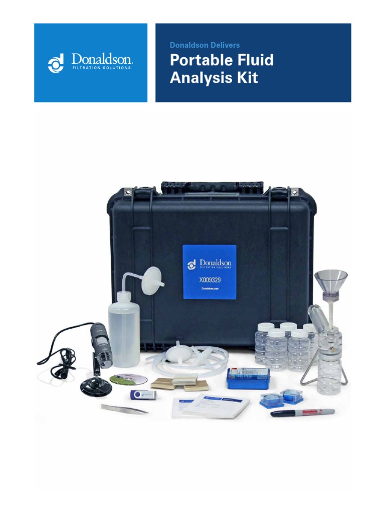 Portable Fluid Analysis Kit Manual | PDF | Filtration | Manual Transmission