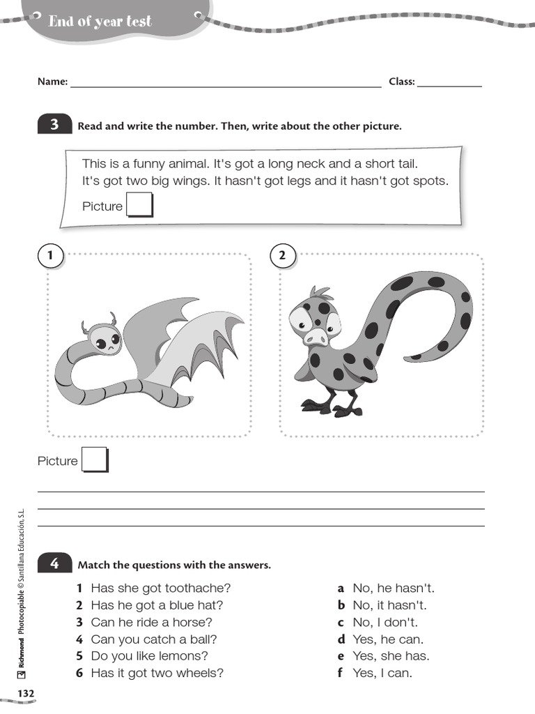 Wonder 2 End of Year Test 2 | PDF