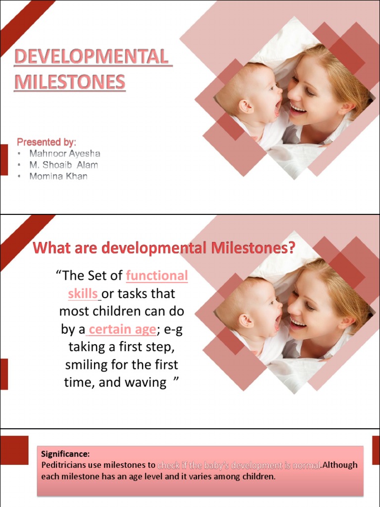 Child Developmental Milestones Guide | PDF | Speech | Behavioural Sciences