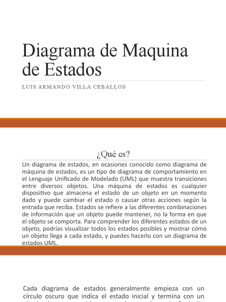 Diagrama de Maquina de Estados | PDF | Lenguaje de modelado unificado | Ingeniería Informática