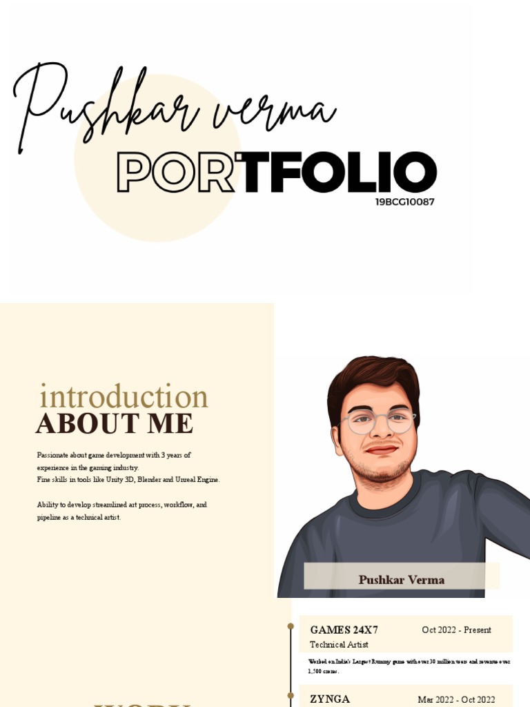 Digital Portfolio | PDF | Unity (Game Engine) | Blender (Software)