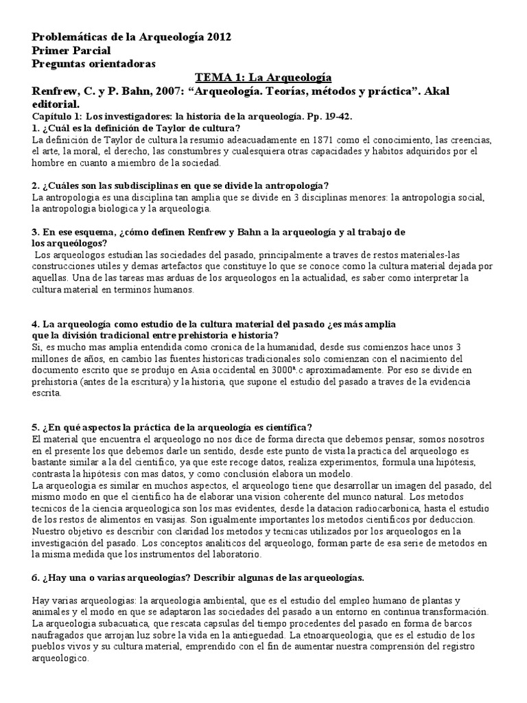 Guia Completa de Arqueologia | PDF | Arqueología | Cultura material