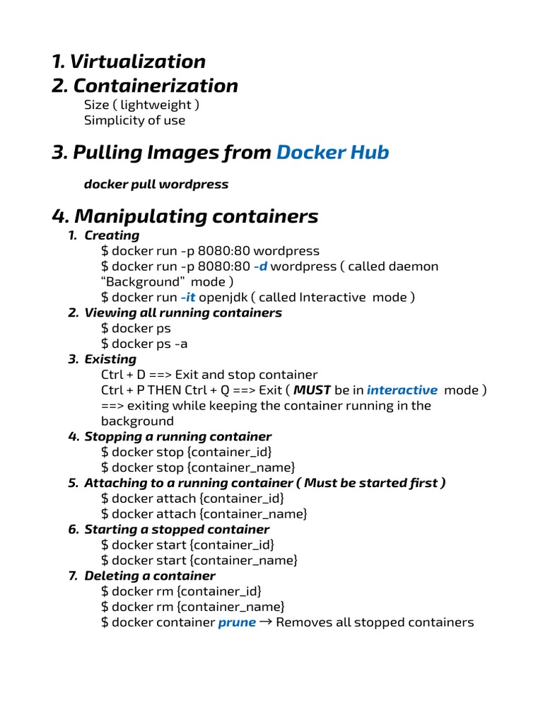 1st Week - Introduction To Docker | PDF