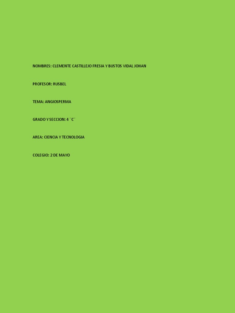 Trabajo de BUSTOS VIDAL JOHAN Y CLEMENTE CASTILLEJO FRESIA | Descargar ...