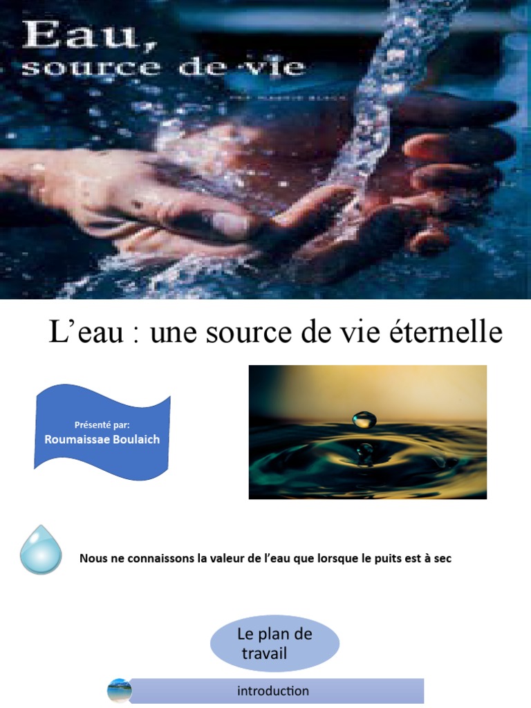 L'eau | PDF | Eau | Stress hydrique (écologie)
