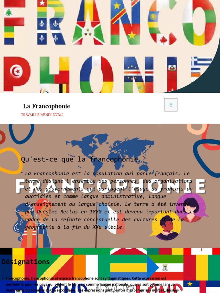 Comprendre la Francophonie | PDF | la Francophonie | Linguistique