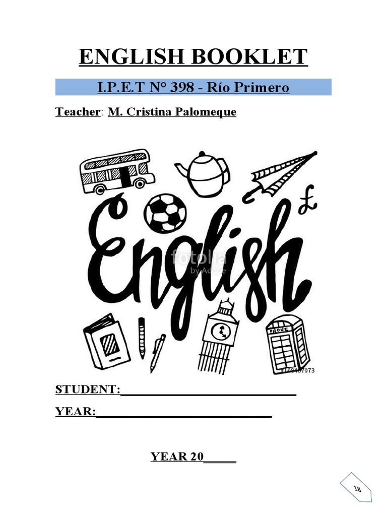 English Booklet 1ro Ipet398 | PDF | Linguistics