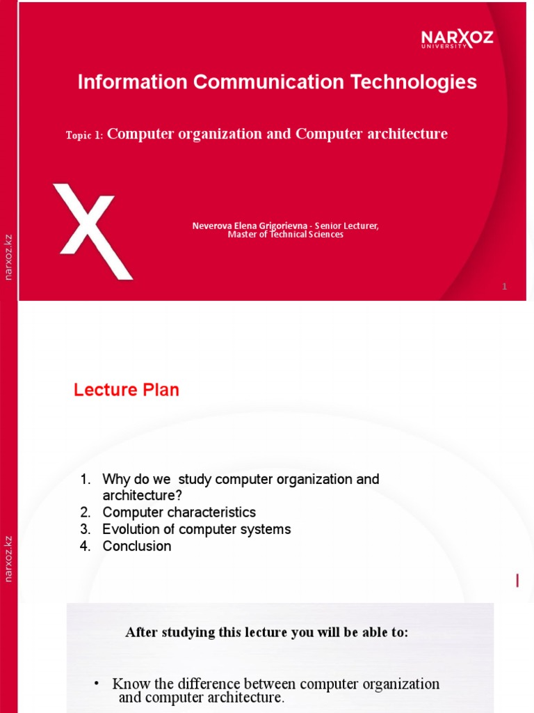 Presentation 1 Computer Architecture Pdf Random Access Memory Central Processing Unit