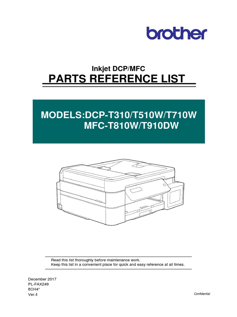 Parts Reference T510W | PDF | Equipment | Manufactured Goods