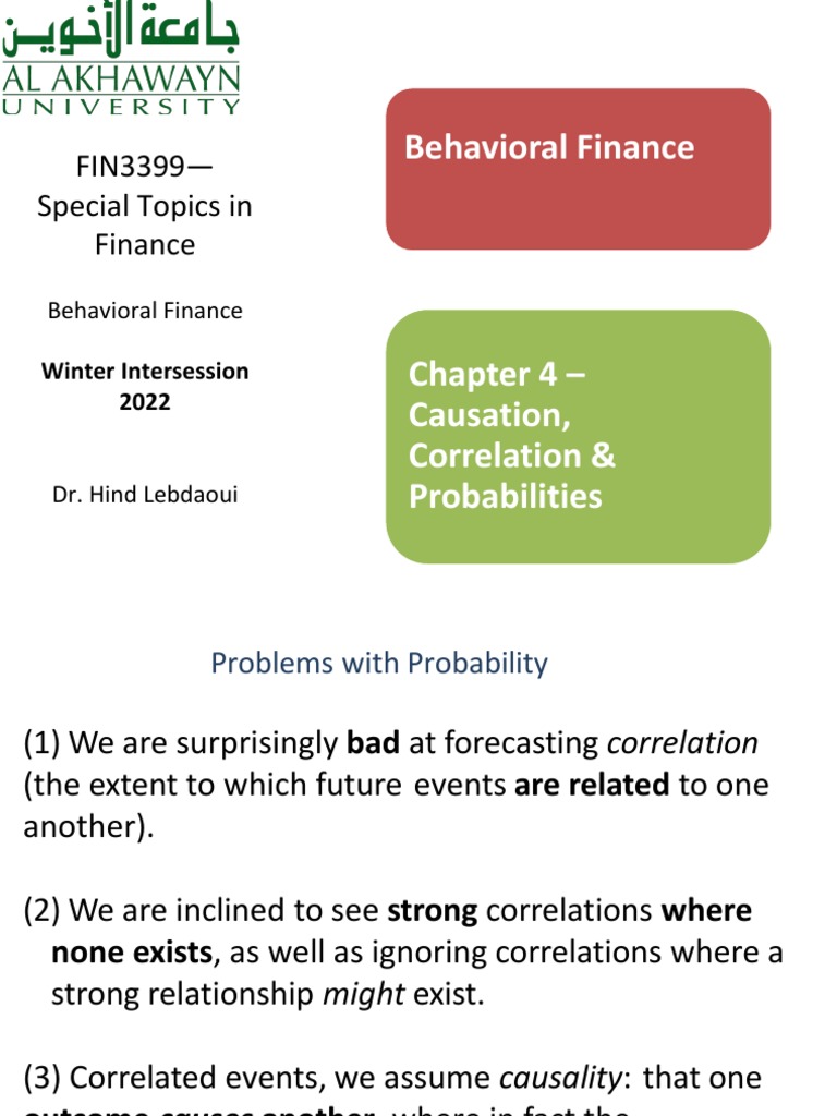 CH04 Causation, Correlation & Probability Problems 2 | PDF | Mortgage Backed Security | Mortgage ...