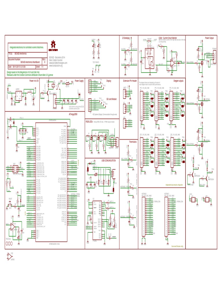 BCN3D Electronics Schematic REVE | PDF | Electronic Engineering | Electronics