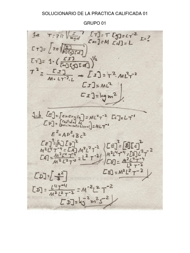 Solucionario PC01 | PDF